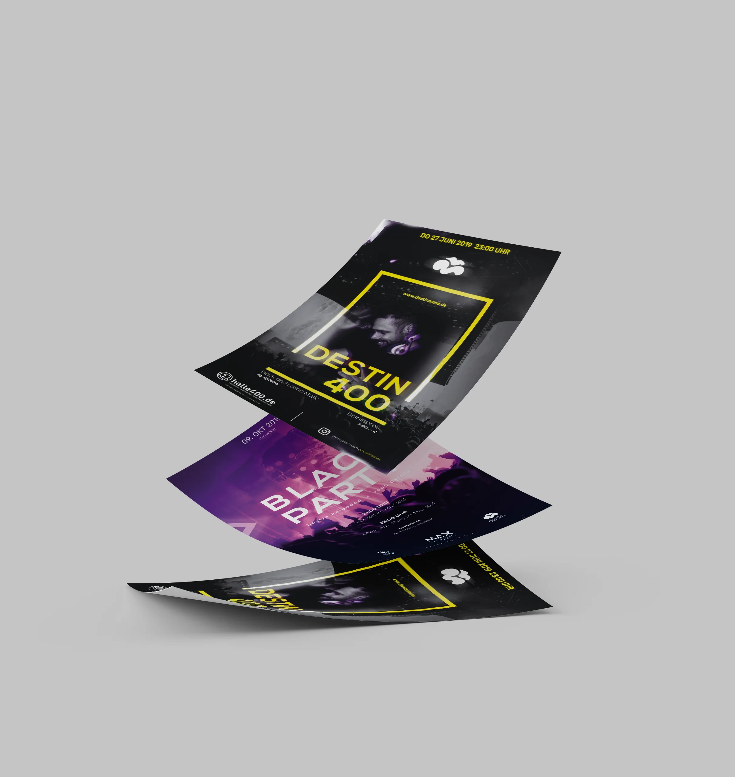 Neue Plakat Designs für Destin Partys - repaste GmbH